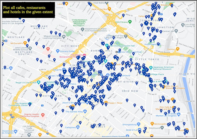 Extract, scrape gis data, business locations from openstreetmap, google ...