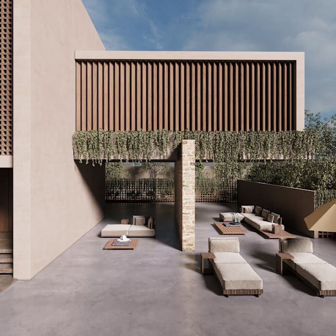 Professional model and 3d rendering photorealistic architecture by ...
