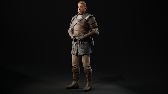 Detailed 3d game character, game assets, 3d weapon, 4k texture, ue5 rig ...