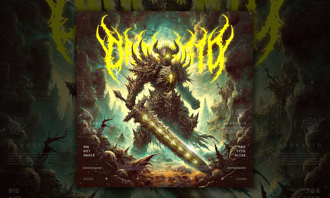 Design brutal metal gig posters with ai generated art by Gelap999 | Fiverr