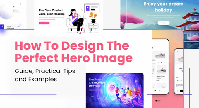 Design a jaw dropping website hero image, header, and slider by ...