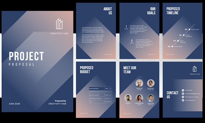 Design a minimalist project proposal by Tharakaswnk | Fiverr