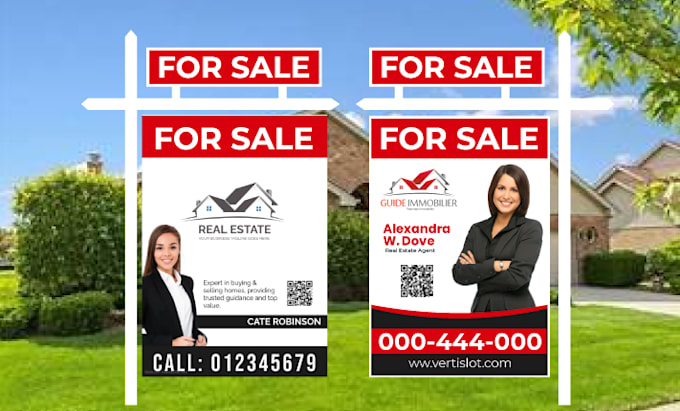 Design perfect real estate billboard, yard sign, signage, signboard by ...