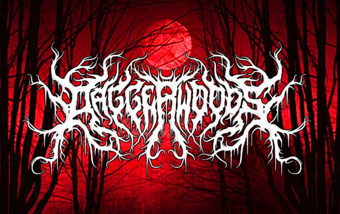 Design dark metal black death slamming brutal horror logo by Zahraa ...