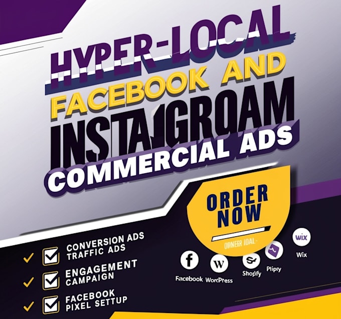 Run hyper local facebook and instagram commercial ads to boost your business by Souravlinux | Fiverr
