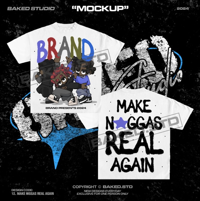 Make the perfect shirt design for your brand by Baked_studio | Fiverr