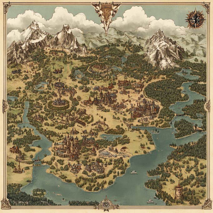 Make a fantasy map for your dnd game by Amstelhem | Fiverr