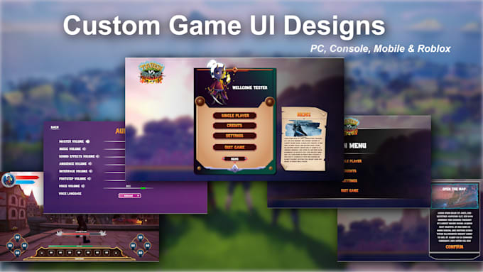 A stunning game ui for your project by Iconade402 | Fiverr