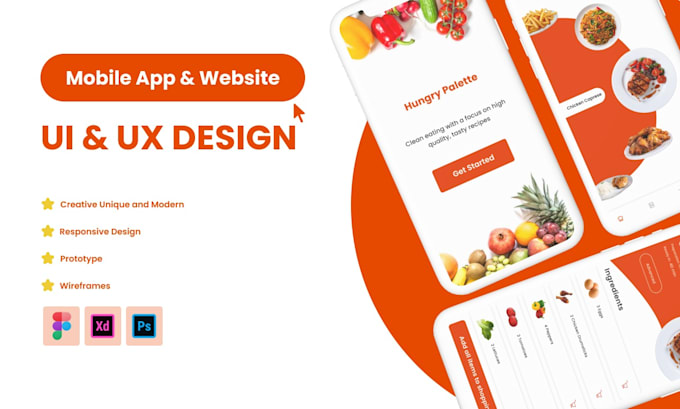 Design an eye catching mobile app ui ux in figma by Az_softwares | Fiverr