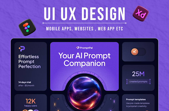 Do ui ux design in figma, app uiux design, ui ux design uiux by Zimalumar71 | Fiverr