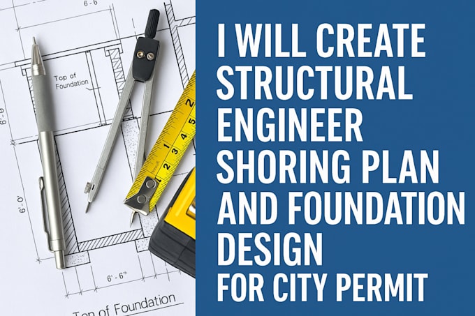Shoring plan, foundation city permit, structural design siteplan drainage, grade by Lauderdale_j ...