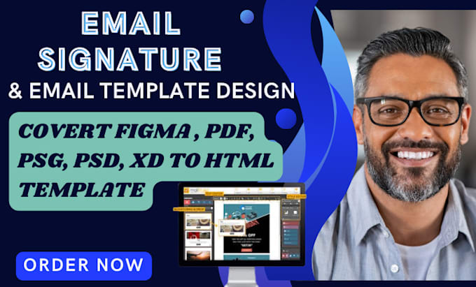 Convert figma psd jpg png pdf ai to html email template by Omerconor ...