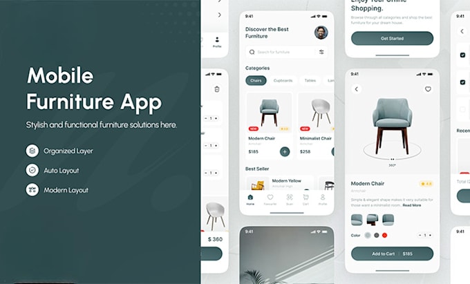 Do Mobile App Ui Ux Design Ui Mockup Wireframe Prototype Ios Android On