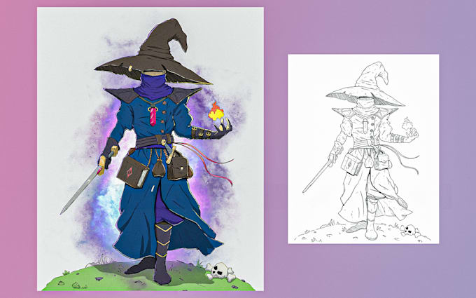 Paint concept art of fantasy and dnd characters by Alecmos | Fiverr