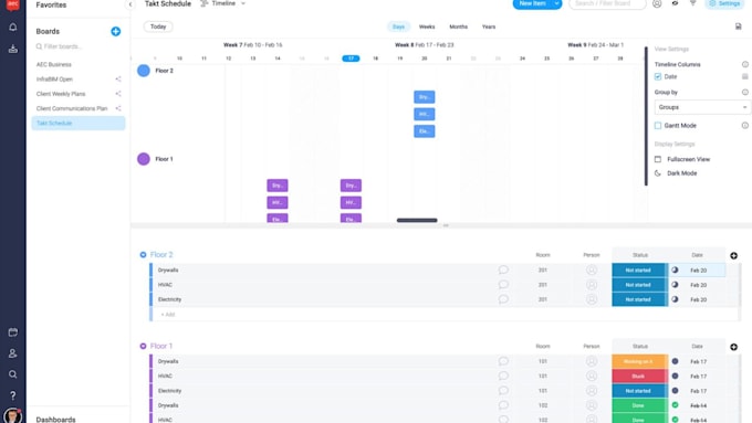 Do task setup project timeline budget tracking scheduling automation board setup by ...