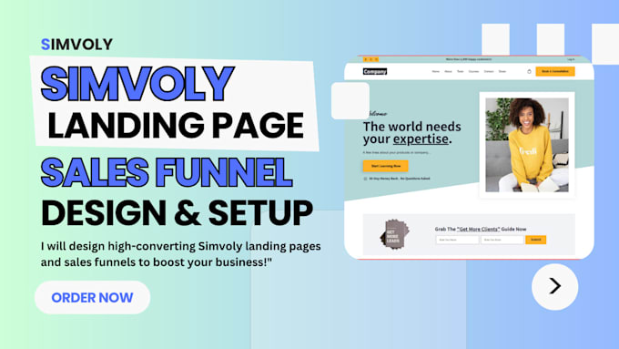 Design custom simvoly landing page simvoly sales funnel be your simvoly ...