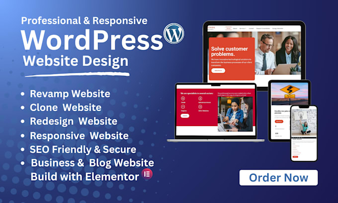 Design, clone, revamp, redesign and customize your wordpress site with elementor by ...