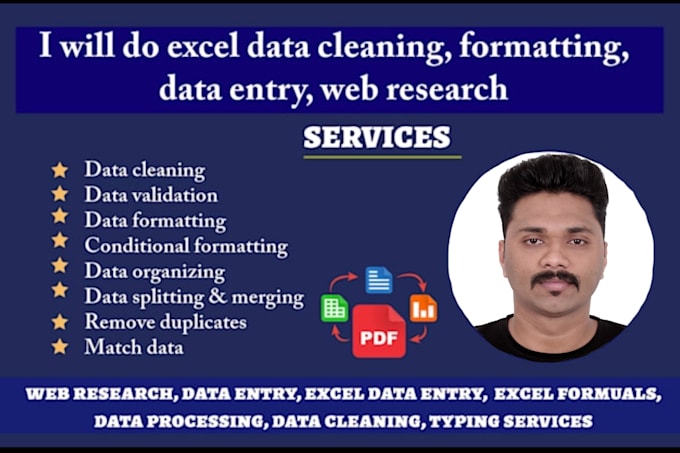 Clean your excel contact database by Fairooz_p | Fiverr