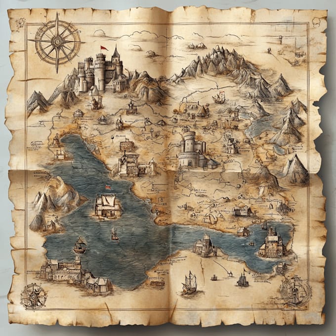 Create a custom fantasy map for you by Anijahburton | Fiverr