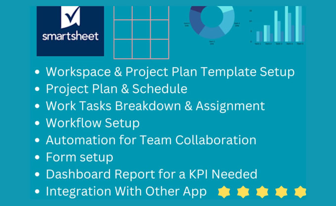 Be your smartsheet expert automate smartsheet project management dashboard excel by Dammie_sam1 ...