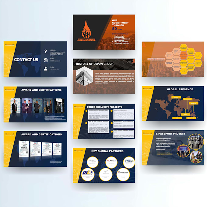 Design eye catching powerpoint presentation pitch deck infographic ...