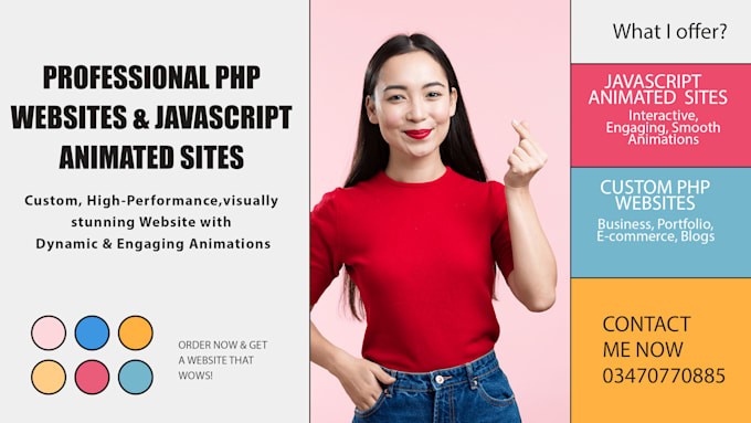Build Dynamic Websites With Html Css Js Gsap Php Mysql By Javeriakhan75 Fiverr