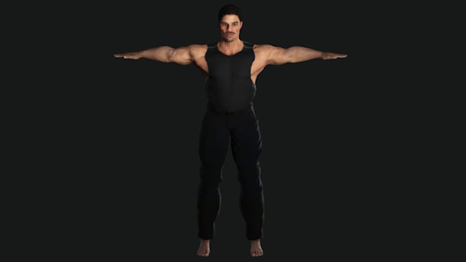 Aaa realistic 3d character, face skin, lip sync, xgen hair, 4k texture ...