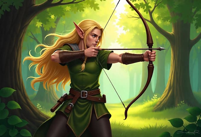 Draw 2d sprite, fantasy game art, dnd, and character design by ...