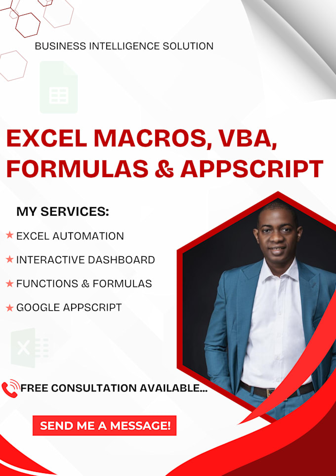 Automate excel macros, google sheets, formulas, apps script by Data ...