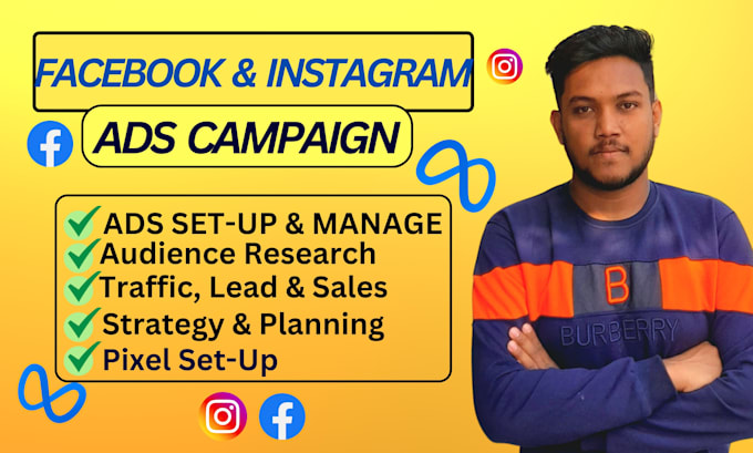 Setup and manage facebook instagram meta ads campaign fb advertising ...