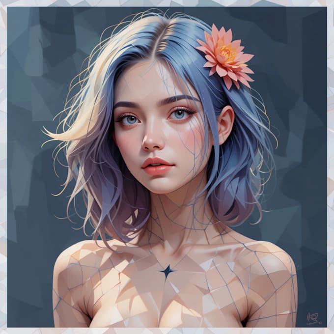 Create low poly vector potrait by Roymps | Fiverr