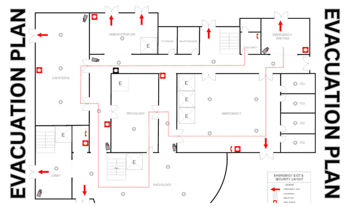 Draw your 2d floor plan site plan evacuation plan building plan roof plan hvac by Anabellarose33 ...