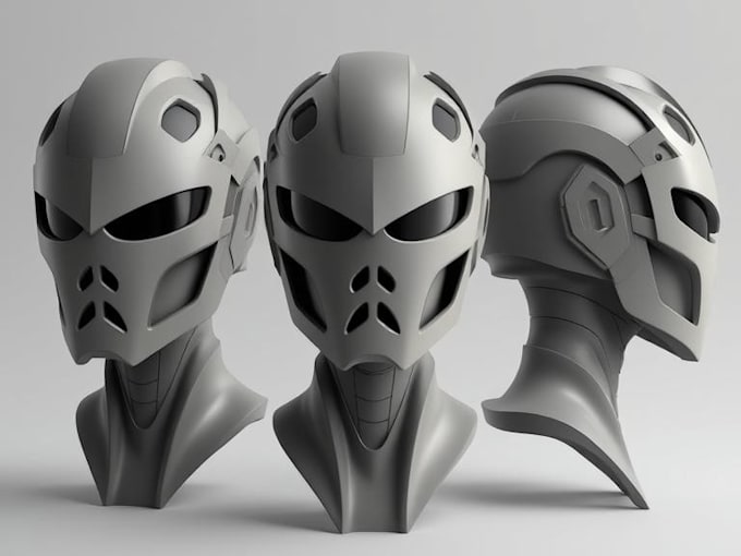 Create custom stunning 3d head 3d helmet 3d knight 3d bust model for 3d ...