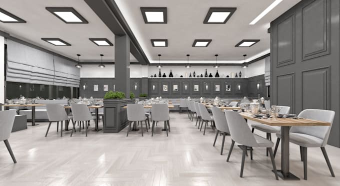 Upgrade 3d hall design, event center,sketchup interior decor,render 3d ...