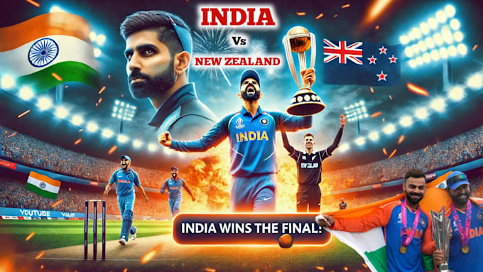 Get high ctr cricket thumbnails pro video edits by Shanipatel609 | Fiverr