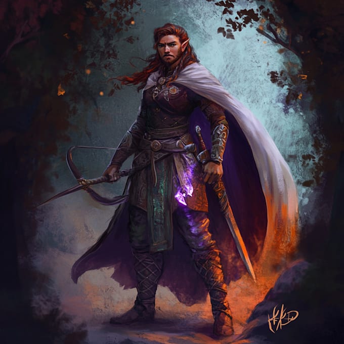 Draw dnd character art and dnd character art by Schaarvik | Fiverr
