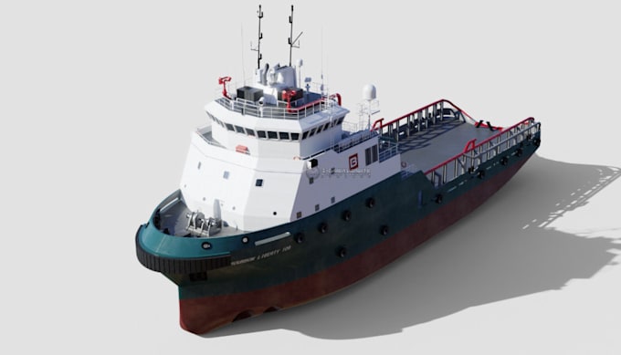 Yachts 3d, modèle de navire 3d, coque de remorqueur, conception de sous ...