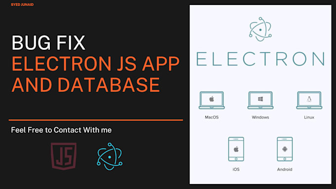 Fix bugs of electron js and database query by Junaidsherazi1 | Fiverr
