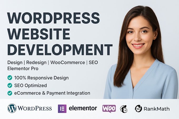 Create wordpress website design, business website, wordpress website development by ...