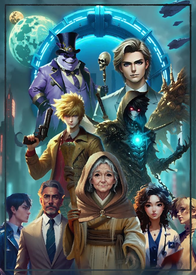 Draw comic illustration, webcomic, webtoons in manga style for you by ...