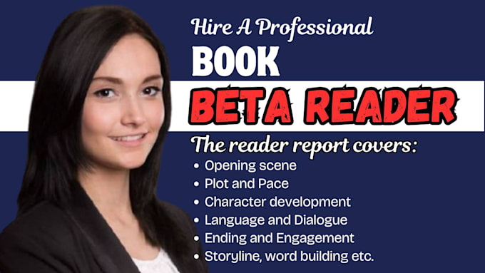 Beta read and review fiction novel ,non fiction book and provide ...