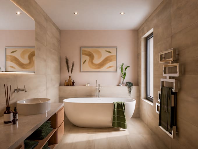 Create architectural visualizations for bathrooms by Visual_forged | Fiverr