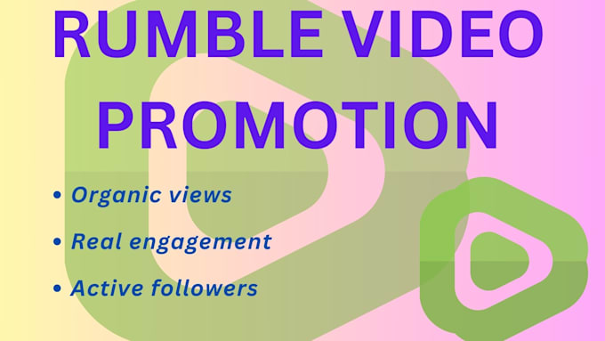 Do organic rumble video promotion by Henryb001 | Fiverr