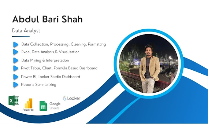 Analyze, organize and visualize data in excel, google sheets, power bi by Imonshah96 | Fiverr