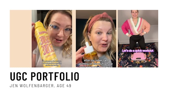 Make ugc videos as 49 year old woman by Jensocialmedia | Fiverr