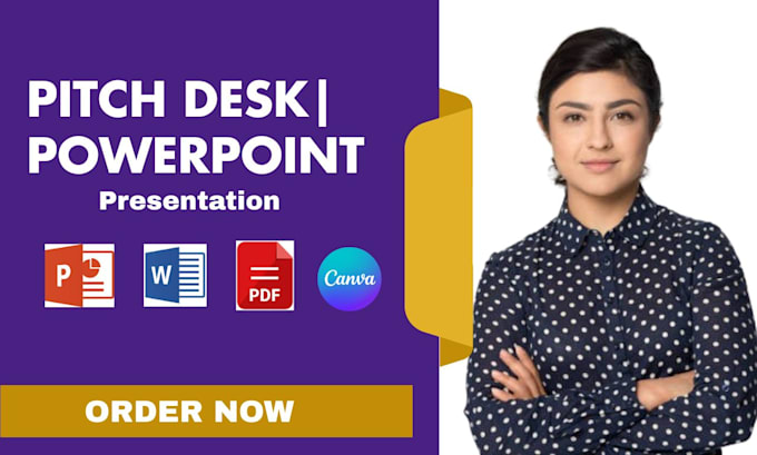 Create powerpoint presentation design, canva and google slides, pitch ...