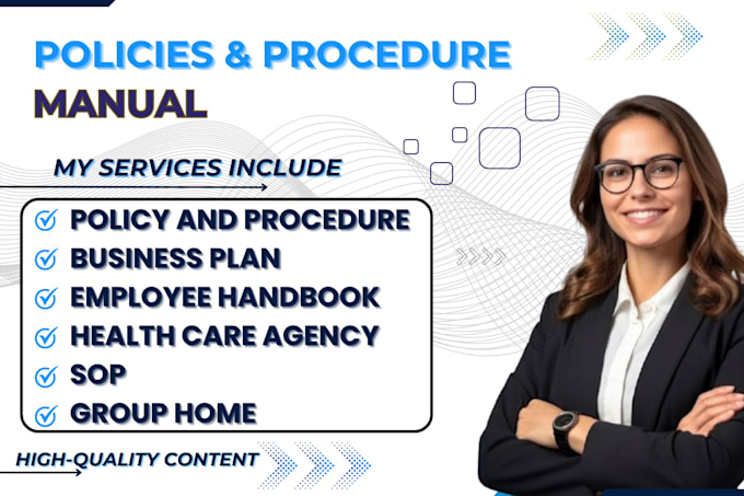 Create employee handbook, policy manual, and sops for your home care ...
