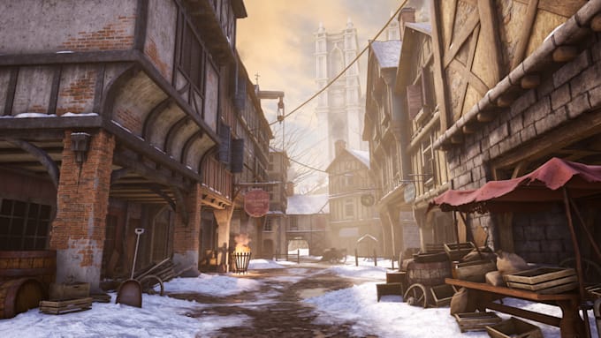 Do 3d unreal engine game environment unity game environment 3d level design by Latpride_studio ...