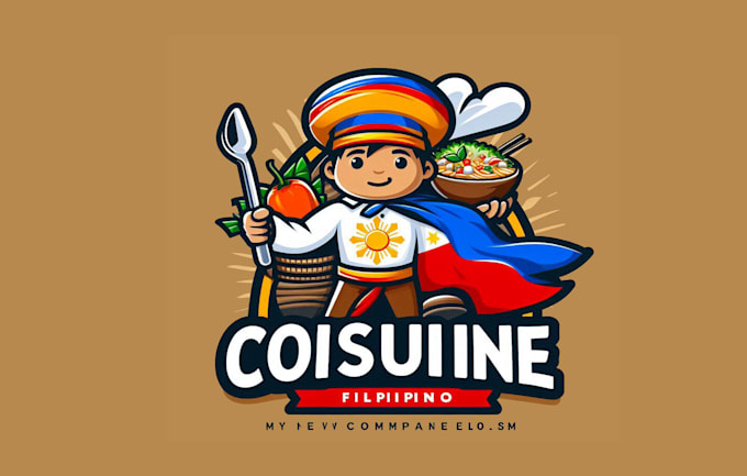 Make cuisine, filipino, culture mascot logo design without any ...