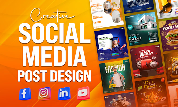 Do social media posts, facebook posts, ad images, and instagram post ...